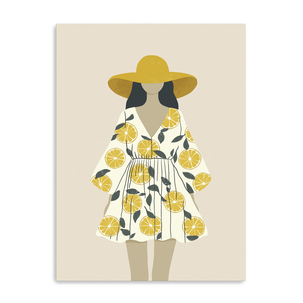 Lemon Vibes 01 Canvas Wall Art: Made of Premium Quality Materials ...