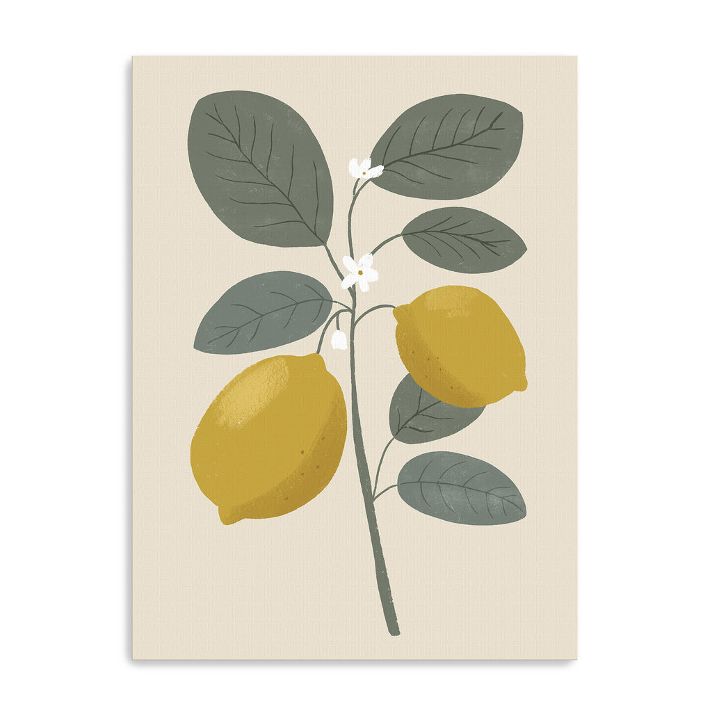 Lemon Vibes 02 Canvas Wall Art: Made of Premium Quality Materials ...
